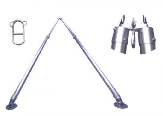 Aluminum alloy tubular gin pole