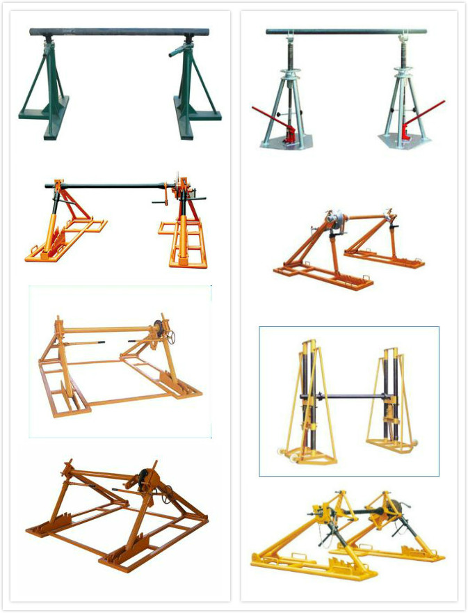 Integratd Cable Reel Stand With Disc Tension Brake