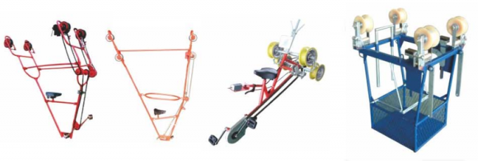Overhead Power Line Aerial Spacer Trolley Cart