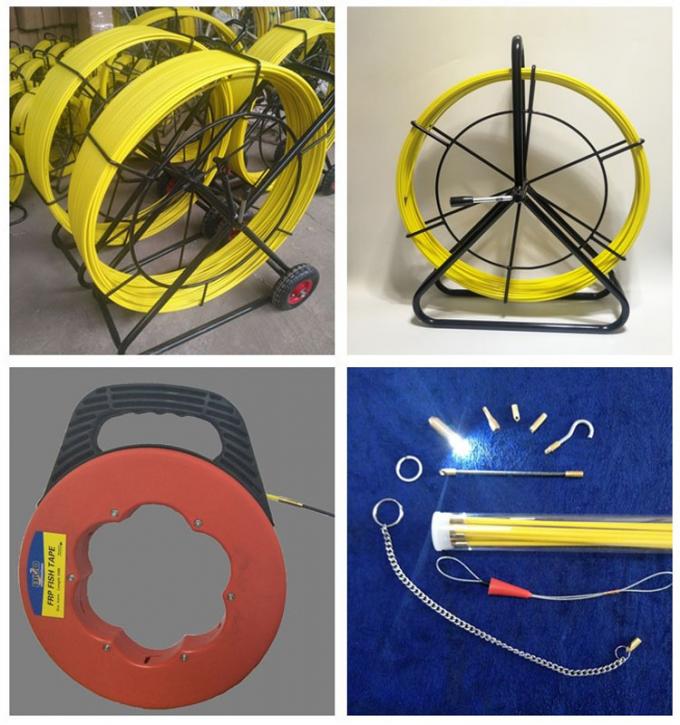 PORTABLE 4MM 150M DUCT ROD FIBERGLASS DUCT RODDER UNDERGROUND CABLE TOOLS