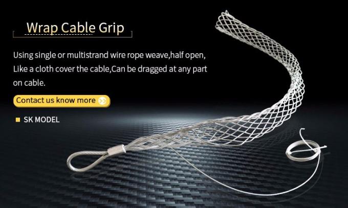 Stainless Steel 304 / 316 Fiber Optic Cable Tools Wrap Cable Grip