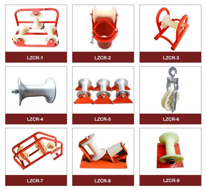 Straight Line Electrical Cable Pulling Rollers Underground Cable Tools ...