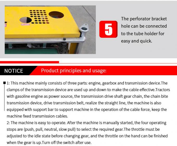 Laying Power Fiber Optic Cable Tools Pulling Winch Gas Cable Hauling ...