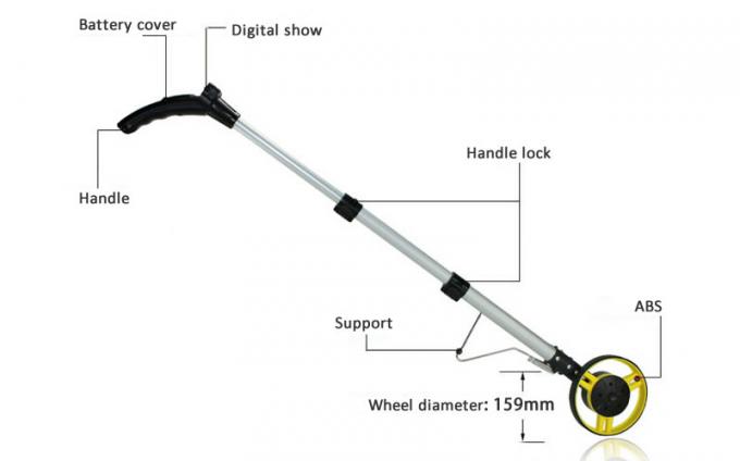 Professional Distance Measuring Wheel Use In Mapping Work Long Working Life