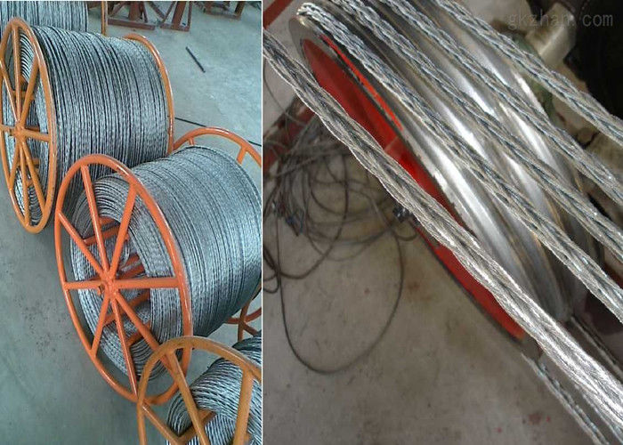 Galvanized Steel Anti Twist Wire Rope For Construction , Braided Wire Rope