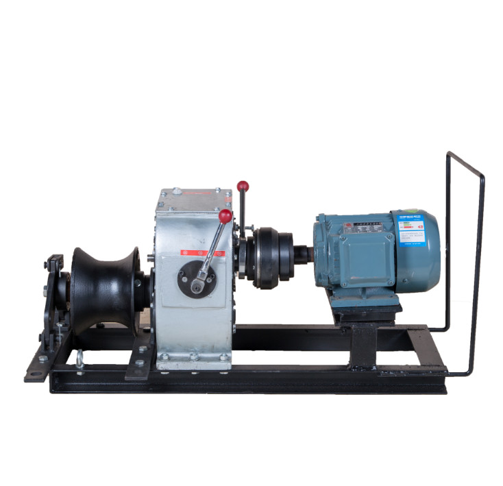 Electric Engine Powered Winch For Power Construction , 3 Ton Fast Speed