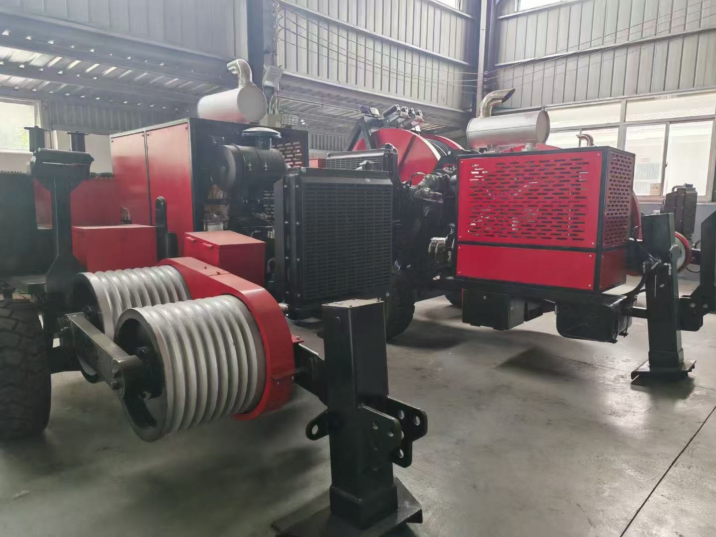 SA-YQ60 60KN Hydraulic Cable Puller With Diesel Engine For Stringing ...