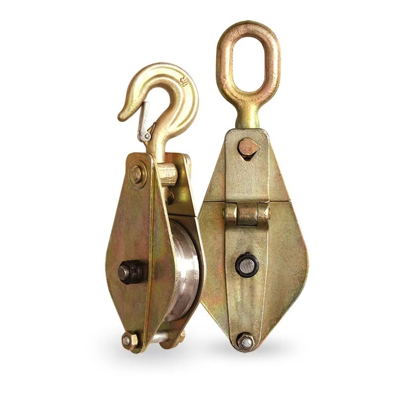 1ton 2ton 5ton Stringing Pulley Block Transmission Line Stringing Tools ...