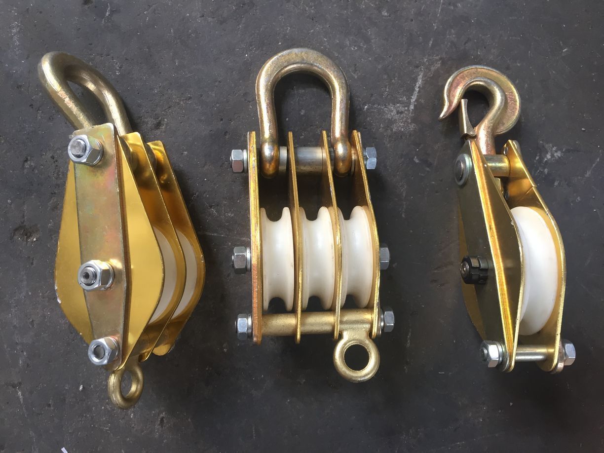 Aluminum Snatch Block with Nylon Wheel for Heavy Lifting