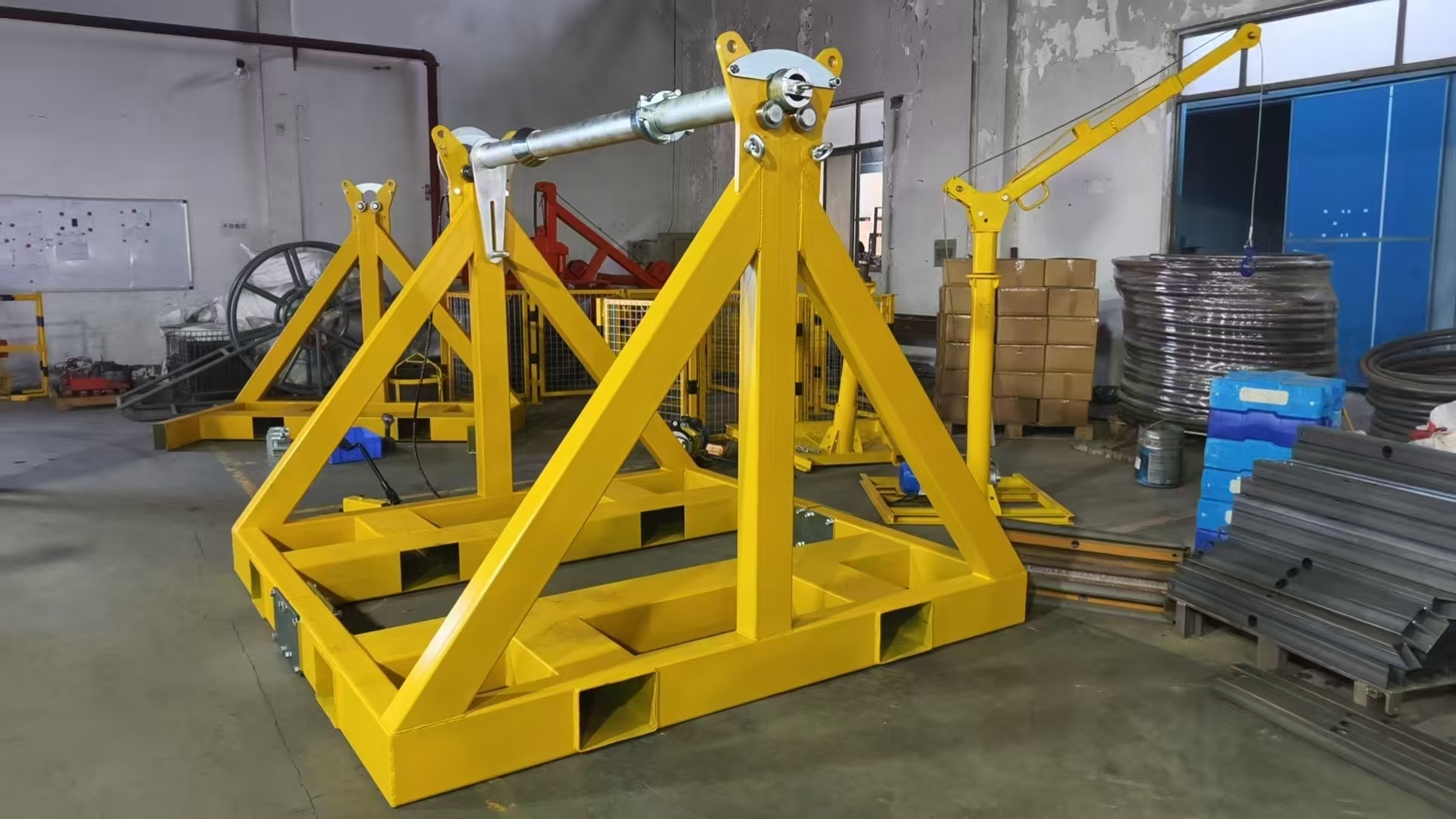 12T Hydraulic Cable Reel Stand with Modular Design